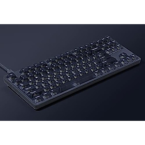 DROP MiTo Keysterine Keycap Set, Transparent ABS with UV Thermal Legends, Cherry MX Style Keyboard Compatible with 60%, 65%, 75%, TKL, WKL, 1800, 96-Key, Full-Size, and More (Smoke)