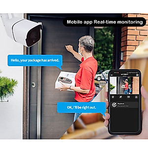 ANJIELO SMART Wireless Bridge Point-to-Point Home Camera Outdoor with 20DBi High-Gain Antenna,2.4G Wi-Fi Bridge HaLow 2MP Camera Supports 3000 feet Outdoor Transmission Distance,Work with Tuya