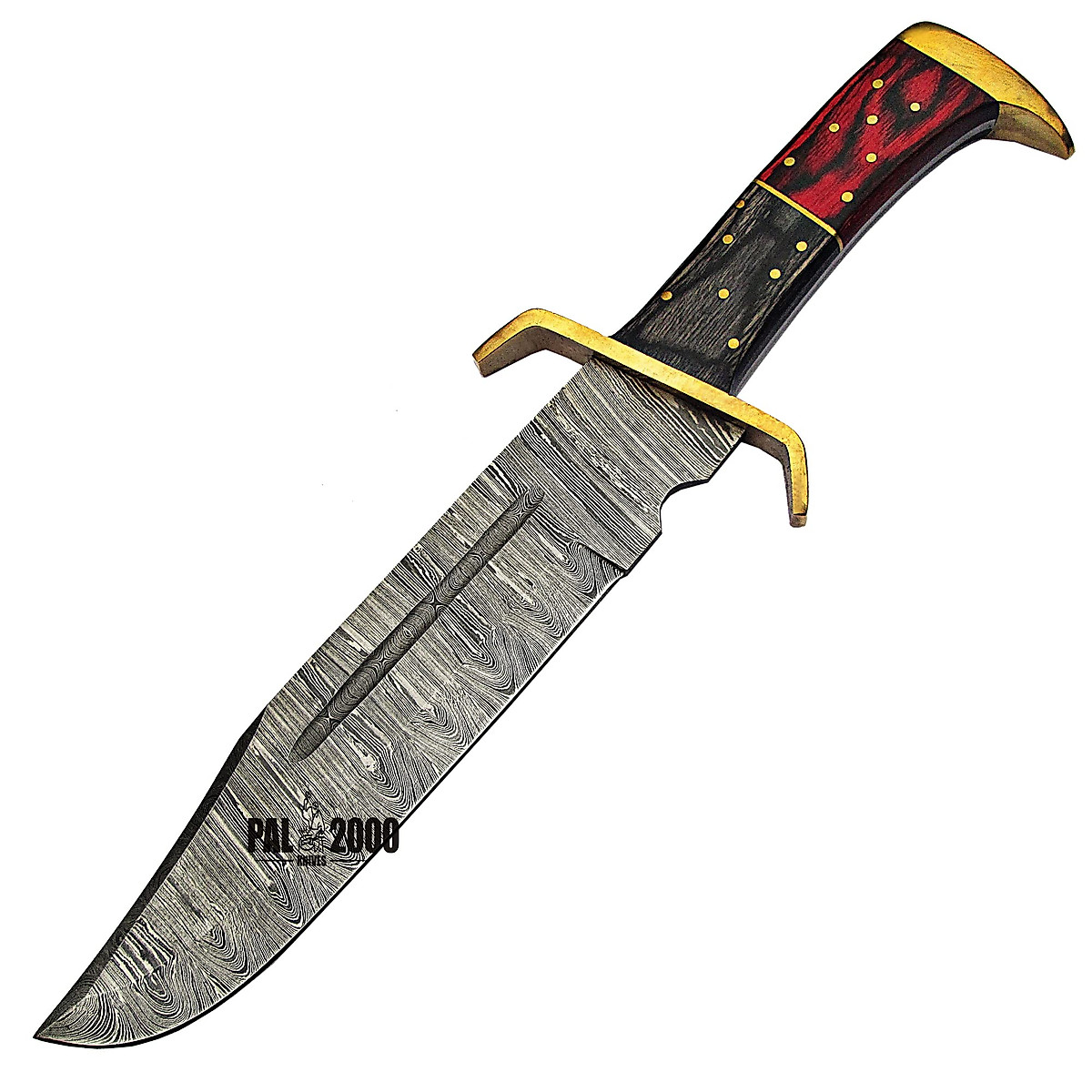HUN-4012 Handmade damascus Steel Hunting Knife With Sheath