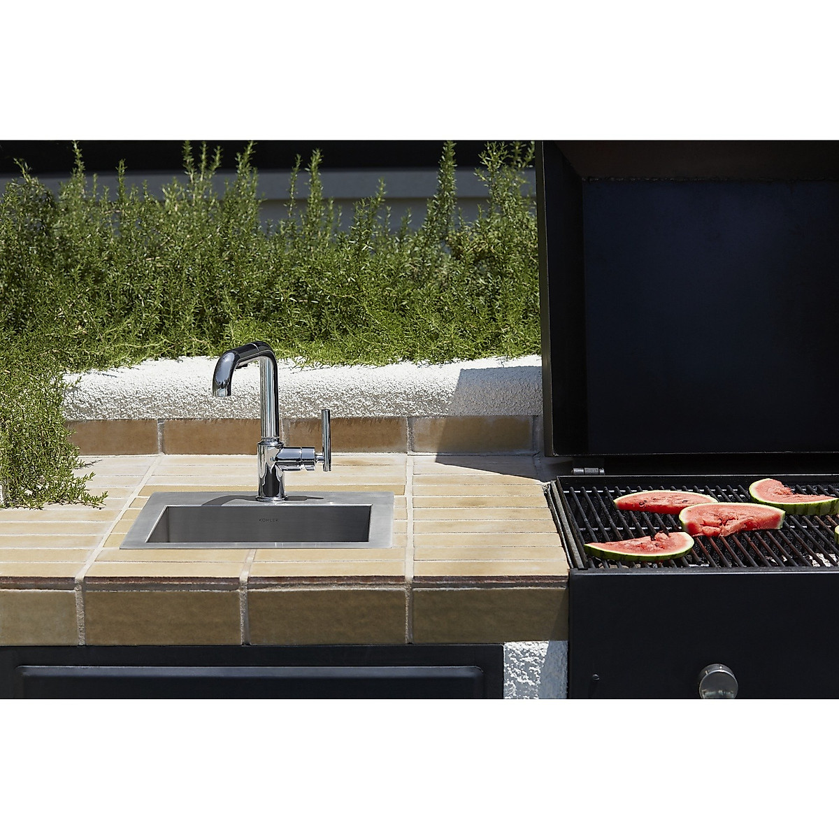 KOHLER Vault 15" Single Bowl 18-Gauge Stainless Steel Entertainment Bar Secondary sink with Single Faucet Hole K-3840-1-NA Drop-in or Undermount Installation