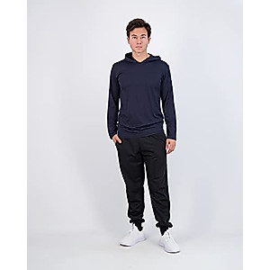 3 Pack: Men’s Quick Dry Fit Moisture Wicking Long Sleeve Active Athletic Hoodie Performance Hooded T Shirt Workout Running Fitness Gym Sports Casual Sweatshirt UPF 50 Outdoor Hiking-Set 1, X-Large