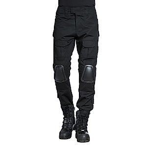 SINAIRSOFT Tactical Pants with Knee Pads, Army Airsoft Combat BDU Pants