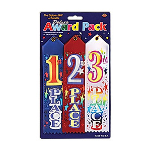 Beistle 1st, 2nd, 3rd Place Award Pack Ribbons
