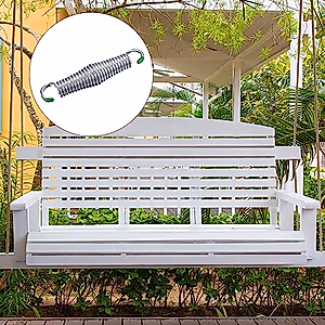 uxcell 2Pcs Porch Swing Springs, 1300 Lbs Capacity Galvanized Iron Swing Hangers for Ceiling Mount Swing Hammock Hanging Chair Sandbags, Silver
