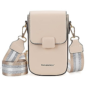 Montana West Cell Phone Purse Small Crossbody Bags for Women Cellphone Wallet with RFID Blocking Credit Card Slots MWC-204BG