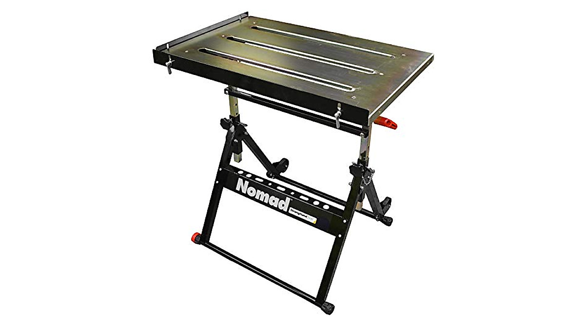 Strong Hand Tools Nomad Steel Welding Table - Adjustable & Portable