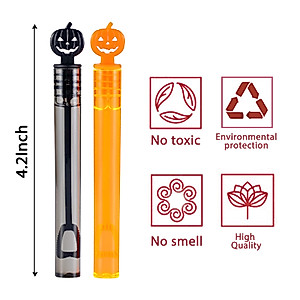 80 Pack Halloween Bubble Wands,Mini Bubble Wands for Halloween Party Favors,Hlalloween Toys Gift for Girls Boys Kids Toddler Adults