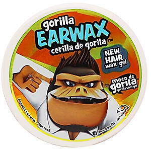 Moco de Gorila, Gorilla Earwax, Hair Wax Gel, Hair Styling Wax, Trendy Hairstyle, Superior Control, Long-Lasting Hold, 2-Pack of 3.53 Oz, 2 Jars.
