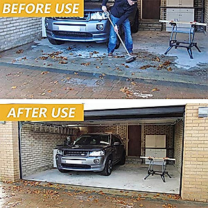 Universal Garage Door Bottom Threshold Seal DIY Weather Stripping,Weatherproof Floor Rubber Replacement (10 Ft)