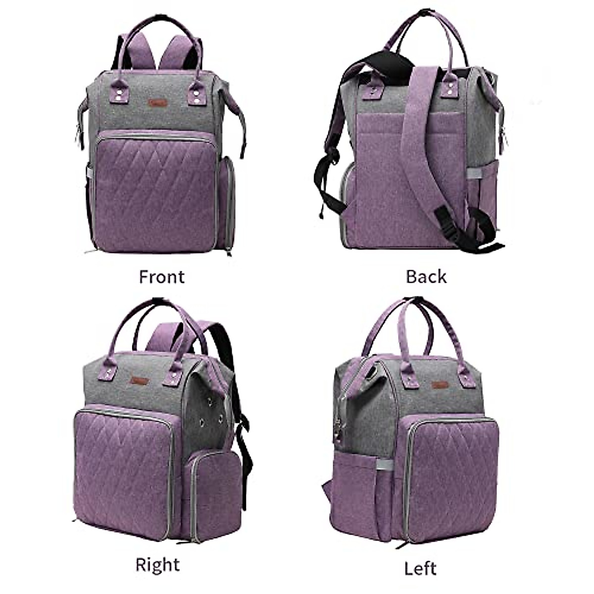 KOKNIT Large Crochet Storage Backpack Organizer,Portable Knitting Bags and Totes Organizer with Inner Divider,Yarn Storage Backpack for Carrying Projects,Knitting Needles,Crochet Hooks(Bags Only)