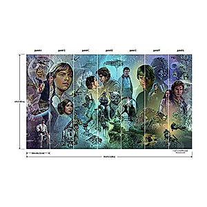 Star Wars Original Trilogy Blue Peel & Stick Wall Mural by RoomMates, RMK11456M