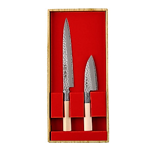 Seki Japan Professional Chef Knife Set, Japanese Stainless Steel Kitchen Knife Set 2 PCS, Sushi Knife & Fillet Knife, Japanese Gifts, Kitchen Gifts