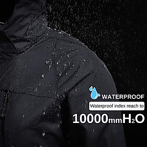 CAMEL CROWN Women's Ski Jacket Waterproof 3 in 1 Winter Jacket Windproof Warm Fleece Hooded Snowboard Mountain Snow Coat