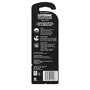 Listerine Ultraclean Access Flosser + 8 Refill Dental Flosser Heads, Oral Care and Hygiene (Pack of 2)