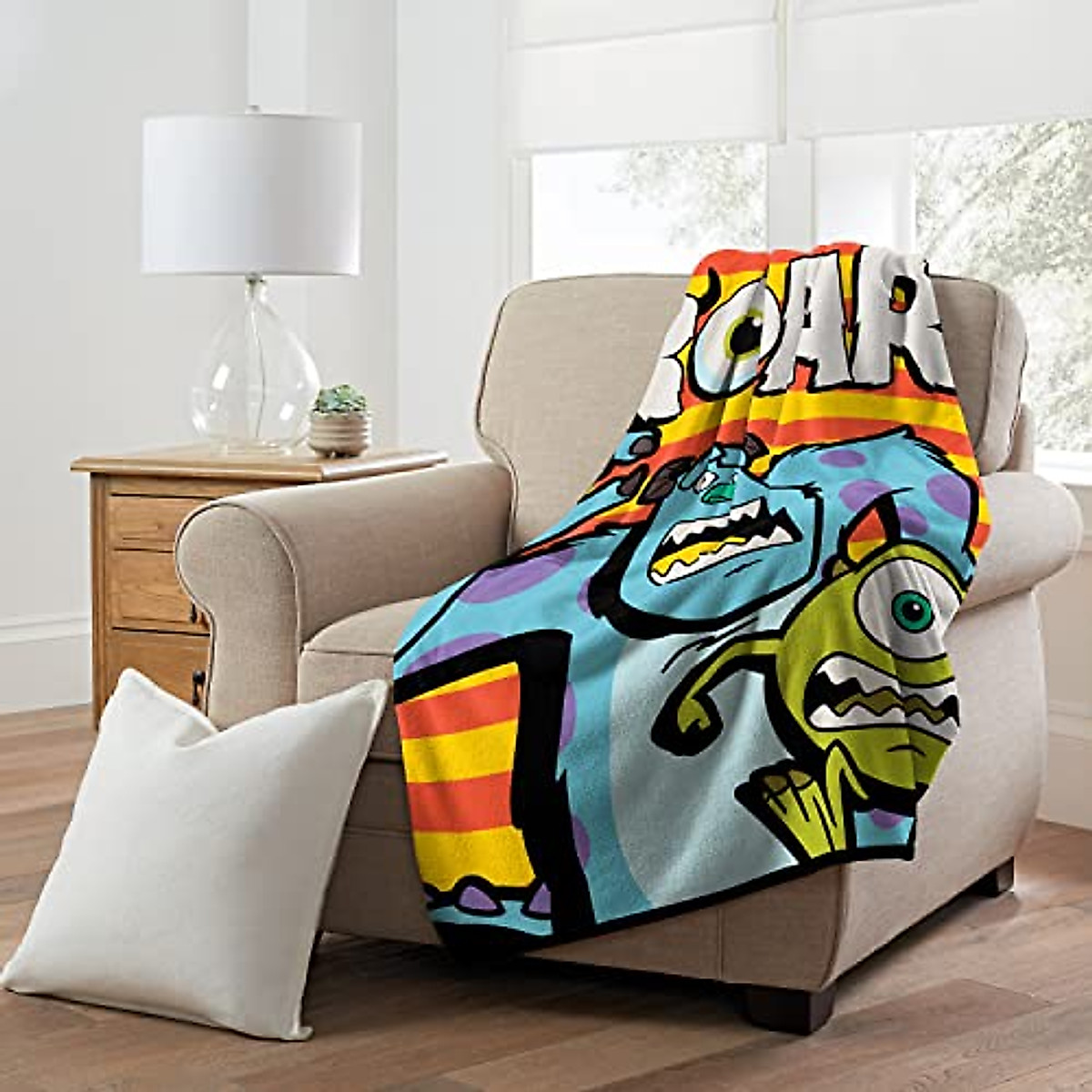 Northwest Monsters Inc Micro Raschel Throw Blanket, 46" x 60", Heading Out