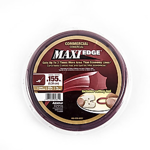 Arnold 490-030-0032 Maxi-Edge Commercial Grade String Trimmer Line with Cutting Tool, Universal Fit, 7 Refills, .155-Inch x 117-Feet