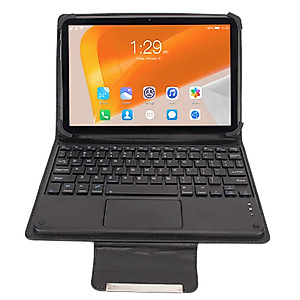 Gaeirt 10.1 Inch FHD Tablet, 4G Calling 100‑240V Octa Core CPU 8GB RAM 256GB ROM 2 in 1 Tablet 5G WiFi for Android 12 for Work (US Plug)