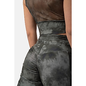 NEBBIA ECO Camo Green Mesh Leggings Breathe 400