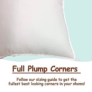 Pillowflex Synthetic Down Pillow Insert - 28x28 Down Alternative Pillow, Insert for Large Square Euro Sham, European Size Pillow - Polyester Accent Sofa Couch Bed Pillow - 1 Decorative Pillow Form