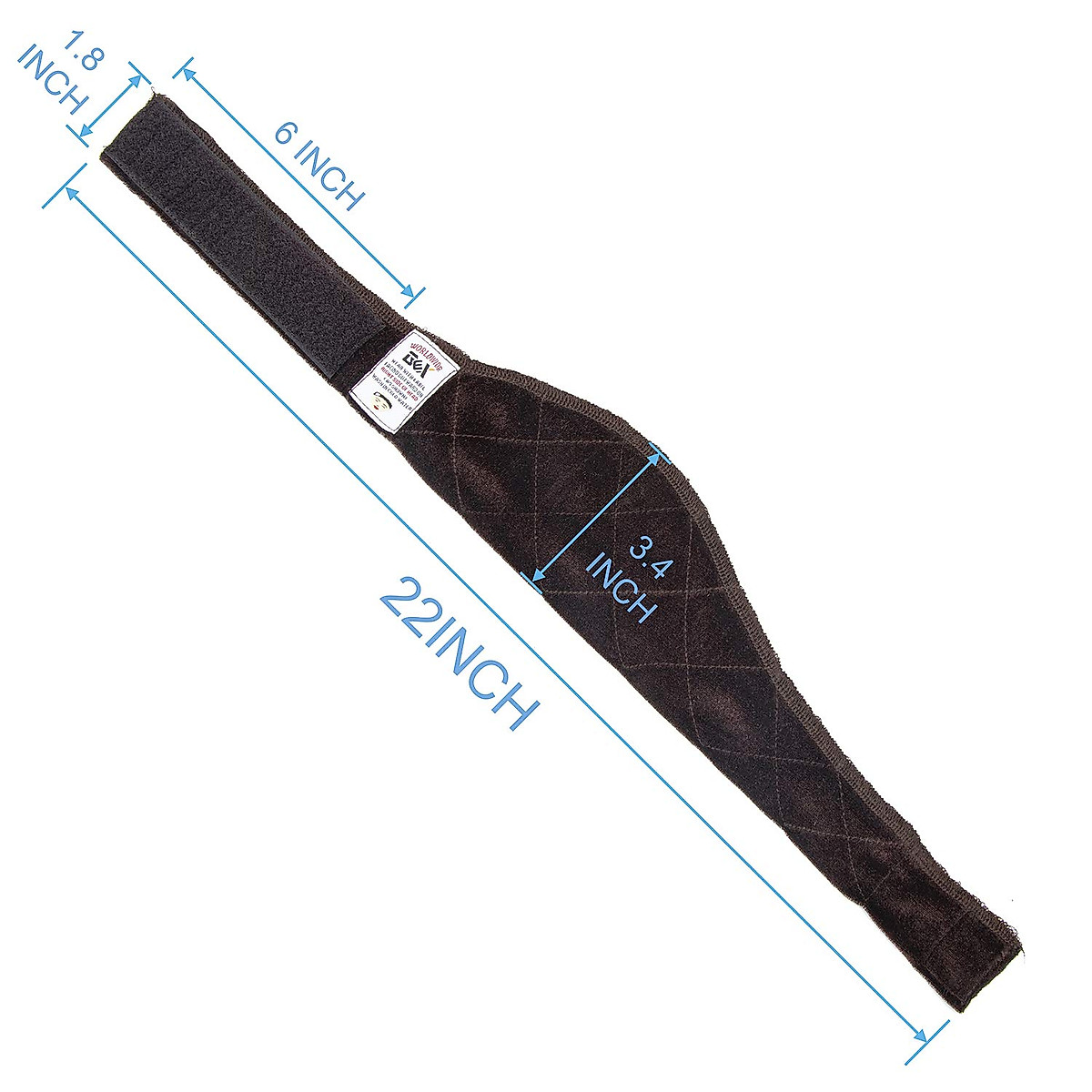 GEX Wig Grip Band Adjustable Wig Comfort Band Headband Flexible Velvet Scarf Wig Comfort Non-Slip Adjustable Fasten Wig Bands With Arch Extra Hold for Women (Brown)