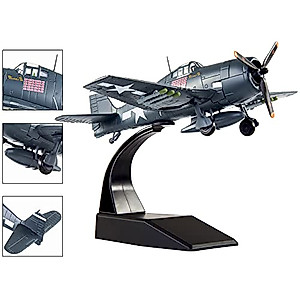 Busyflies Fighter Jet Model 1/72 Scale Grumman F6F Hellcat Plane Model Diecast Military Airplane Model for Collection and Gift