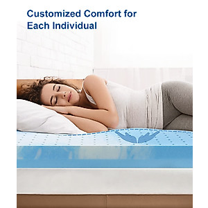 BedStory Mattress Topper Twin, 3 inch Memory Foam Mattress Topper, 1.8" Memory Foam Topper Plus 1.2" Firm Foam Mattress Topper, Cooling Bed Topper RV Mattress Pad for Back Pain Relief, CertiPUR-US