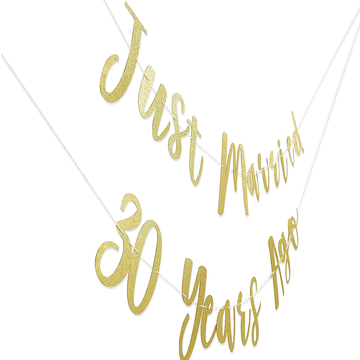 Just Married 30 Years Ago Banner- Wedding Anniversary Banner, We Still Do, Wedding Anniversary Party Decorations, The Choice For 30th Wedding Anniversary
