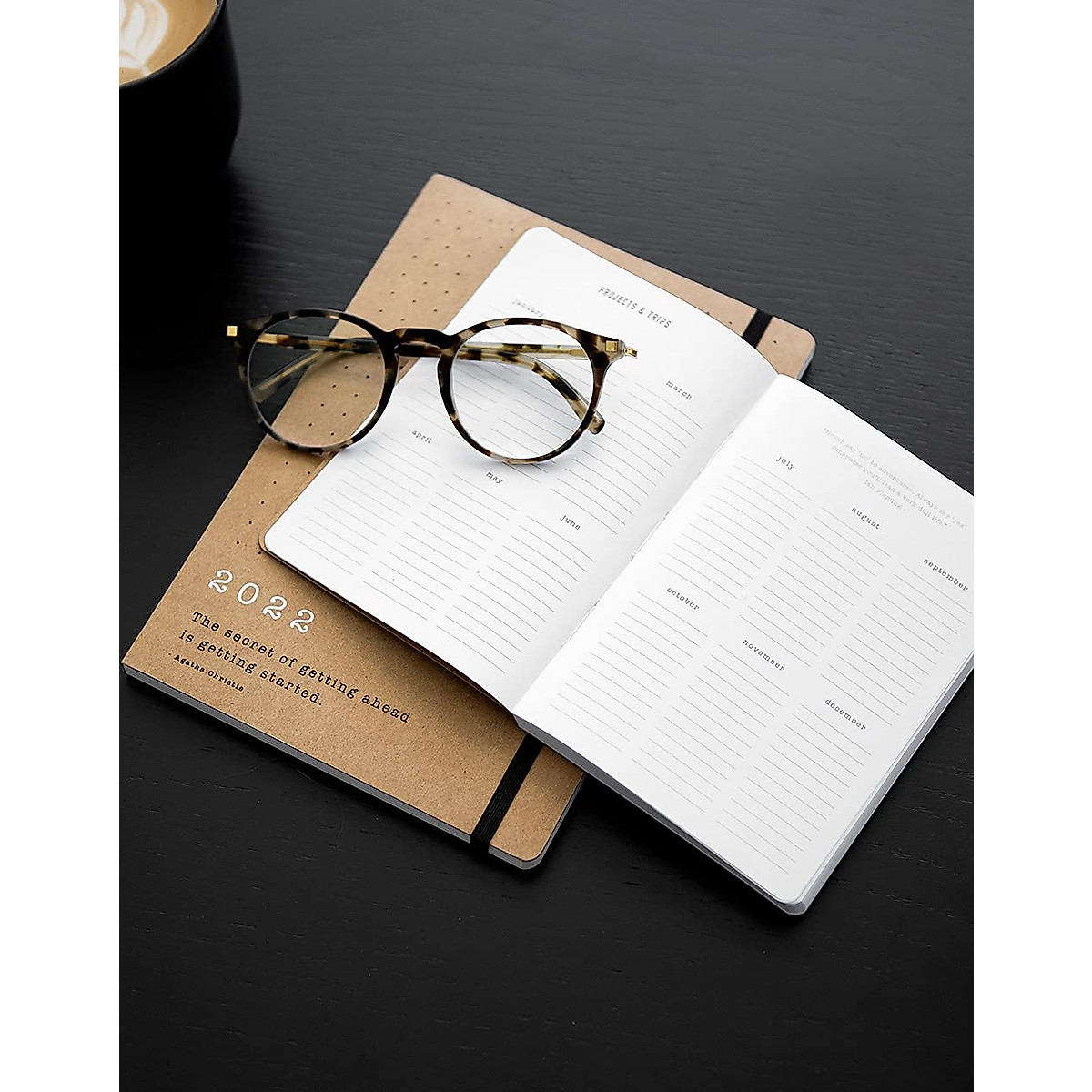 Letts Eco Writers A5 1 Week on 2 Pages Multilingual Brown Kraft 2022