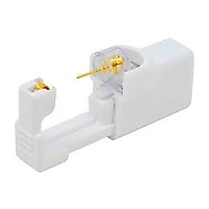 New Baby Short Post Ball 24 ct. Gold Plate Personal Piercer 3 mm Ear Piercing Earrings Studex System 75