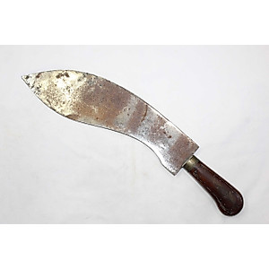 Rajasthan Gems Dagger Knife Kukri Khukuri Old Handmade Steel Blade Engraved Wood Handle D835