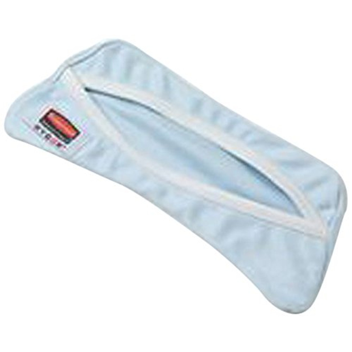 Rubbermaid Commercial Products HYGEN Quick-Connect Flexible Microfiber Mop Cover, 8-Inch, Blue, For Glass Cleaning in Shower/Bathtub/Bathroom, Pack of 12