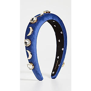 Lele Sadoughi Women's Crystal Moon Alice Headband, Cosmos, Blue, One Size