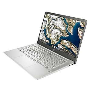 HP Chromebook - 14a-na0010ds 14" TS Intel Celeron N4000 1.1 GHz Intel UHD Graphics 600 4 GB RAM 128 GB eMMC Chrome OS BT Webcam Mineral Silver(Renewed)