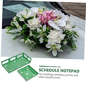 SEWACC 8 Pcs Flower Mud Sucker Dinner Table Decor Flower Mud Holder Coffin Tray Table Trays for Eating Flower Centerpiece Tray Flower Foams Tray Floral Tray Flowers Flower Stand Plastic