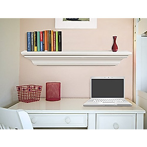 Pearl Mantels 618-48 Crestwood Wall Shelf, 48-Inch, White