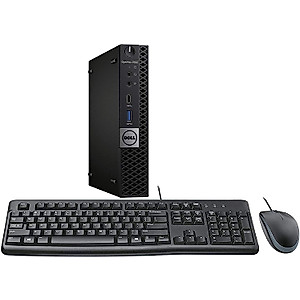 Dell OptiPlex 7050 MFF Intel Core i5-6600T 8GB 128GB Desktop PC Refurbished Window 10 Professional with Keyboard and Mouse (Renewed)
