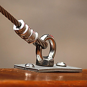 MroMax 4Pcs Lifting Eye Nut M12 Metric Female Thread Ring Shape Nut 304 Stainless Steel Round Shape Fastener Lifting Ring for Rope Fitting Silver