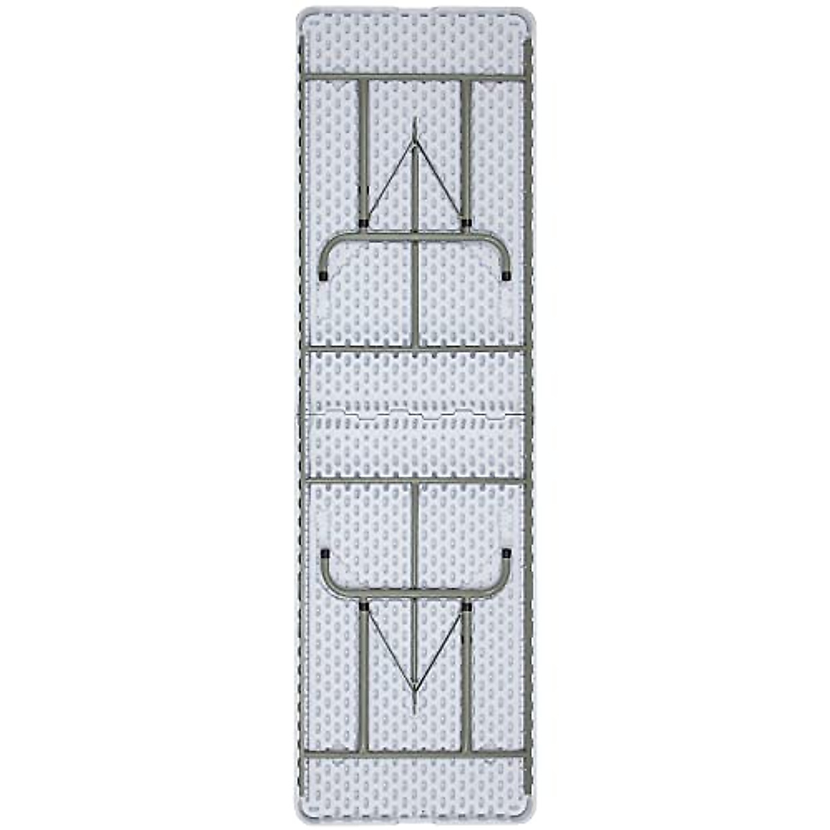 Flash Furniture 8-Foot Height Adjustable Granite White Plastic Folding Table