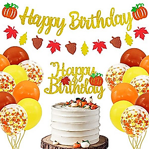 Pumpkin Birthday Decorations Party Pack - Fall Little Pumpkin themed Birthday Party Decoration Supplies For Kids