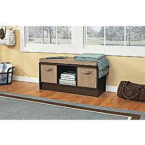 ClosetMaid 1570 Cubeicals 3-Cube Storage Bench, Espresso