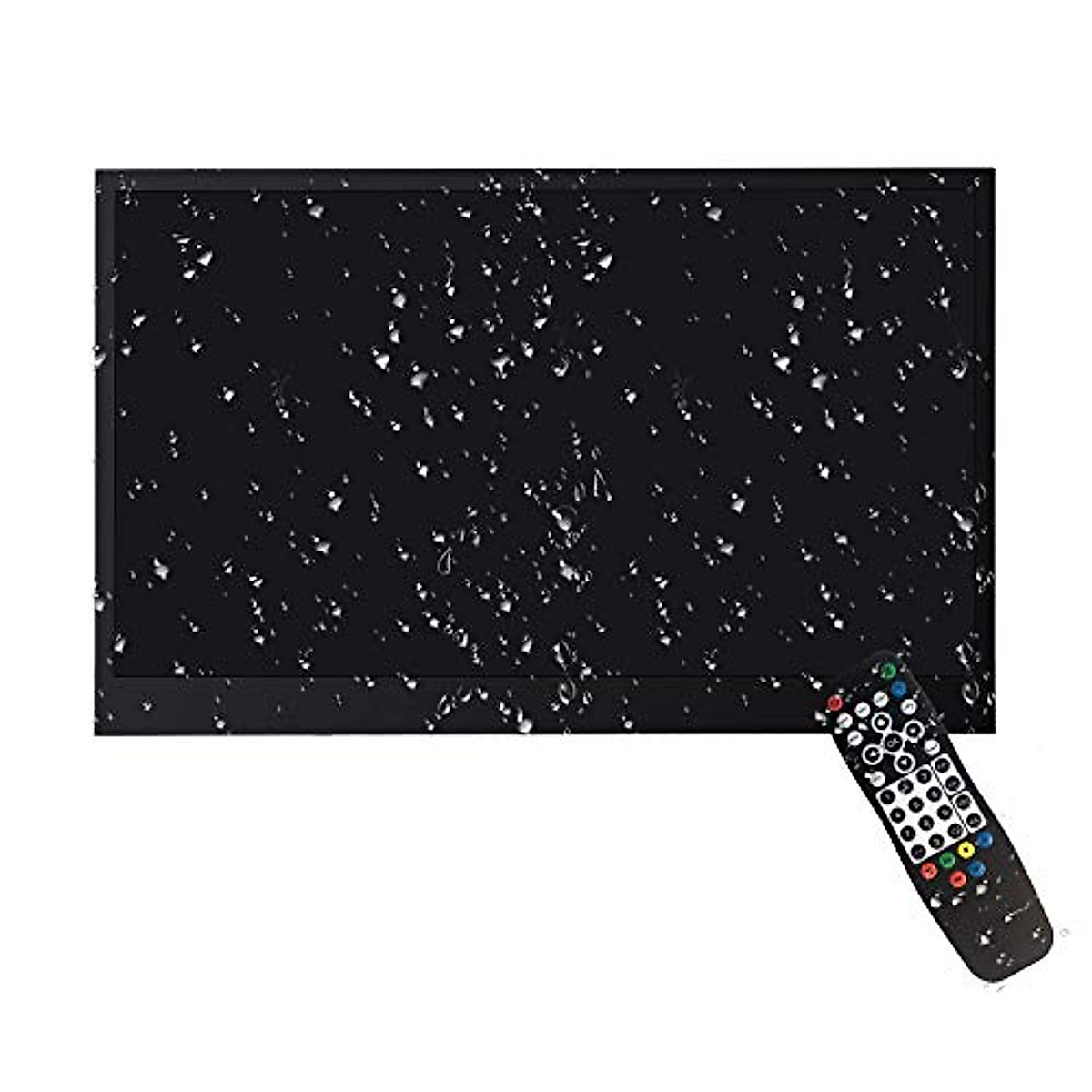 elecsung 27 inch Smart Black TV for Bathroom IP66 Waterproof Android 11.0 System with Integrated HDTV(ATSC) Tuner and Built-in Wi-Fi&Bluetooth