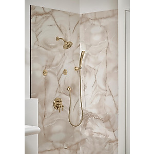 Delta Faucet Wall Supply Elbow for Hand Held Shower Gold, Wall Union Water Supply, Wall Elbow for Hand Shower, Gold Shower Wall Union, Lumicoat Champagne Bronze 50560-CZ-PR