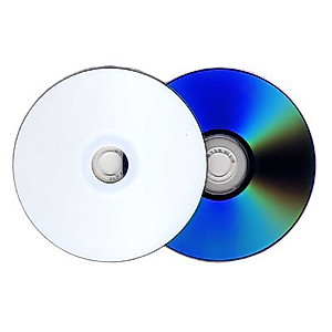 Maxtek Premium Grade White Inkjet HUB Printable DVD-R DVDR 16x Blank Disc, 4.7GB, 120min. 100 Pcs Pack.