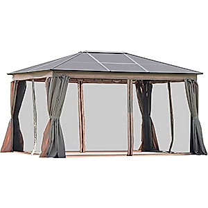 TBGFPO Practical Outdoor Storage Shed Outdoor Shed is Available in A Variety of Sizes for Multipurpo