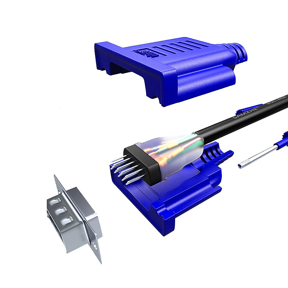 LFHUKEJI VGA, VGA-VGA Standard 15-Pin VGA Male to VGA Male Cable, 4.8Ft(3+5)