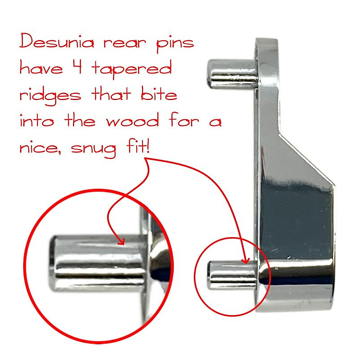 CUSTOM CUT - Oval Closet Rod | Up to 36" | Rear Pin Wall Brackets | Polished Chrome