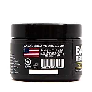 Badass Beard Care Beard Butter For Men - THE LADIES MAN, 3 oz - Made of Natural Ingrediens for Healthy, Soften and Itchness Free Beard and Mustache