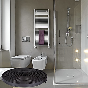 75 Inches Flexible Magnetic Strip Insert Shower Door Magnetic Strip Replacement Magnet Shower Door Replacement Parts Long Shower Door Strip for Framed Semi Framed Swinging Glass Shower Doors (1 Roll)