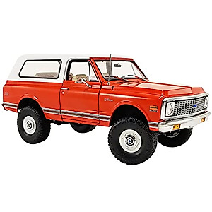1972 Chevy K5 Blazer Red with White Top Highlander Edition Limited Edition to 690 Pieces Worldwide 1/18 Diecast Model Car by Acme A1807711