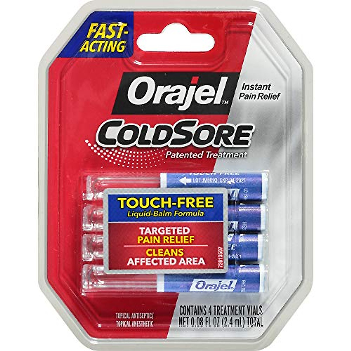 Orajel Cold Sore Treatment – Instant Relief for Cold Sore Pain- From #1 Oral Pain Relief Brand